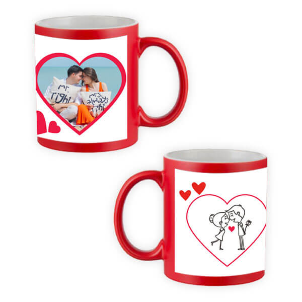 Buy Custom Red Magic Mug - Hearts and Roses Design Online | yourPrint